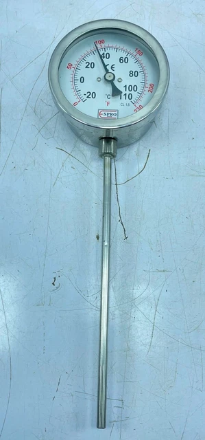 SPRO MT-25-23 BIMETAL Thermometer 0-230 TBM-S75-20110 CF-15x2 $75.89 ...