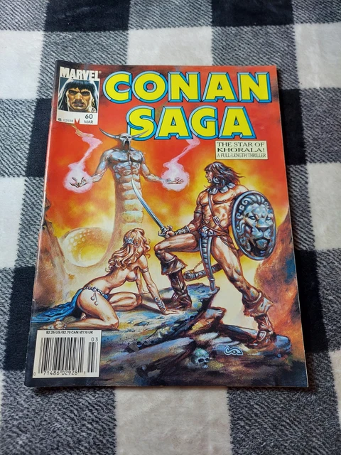 CONAN SAGA MAGAZINE Vol 1 #60, (March 1992, Marvel): Sal Buscema/Tony DeZuniga £12.05 - PicClick UK