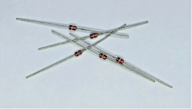 DIODES, INC. 1N4732A Zener Diode 1W 4.7V 5% Unidirectional Do-41 20-Pc ...