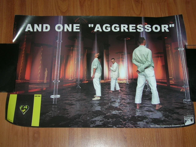 AND ONE POSTER Aggressor ebm synthie pop Depeche mode Mesh The Cure ...