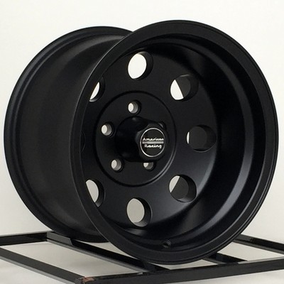 15 INCH BLACK Wheels Rims Chevy GMC Truck 1/2 Ton 5 Lug 5x5 ARE Baja ...