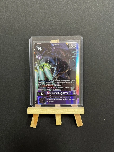 DIGIMON CARD GAME TCG BT13-091 SR: Belphemon: Rage Mode Secret Rare EUR 1,00 - PicClick DE