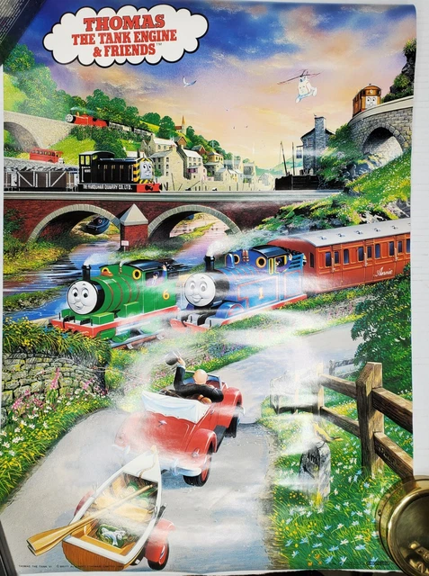 THOMAS THE TANK Engine and Friends Poster 1992 Brand New NOS Rare 23x16 ...