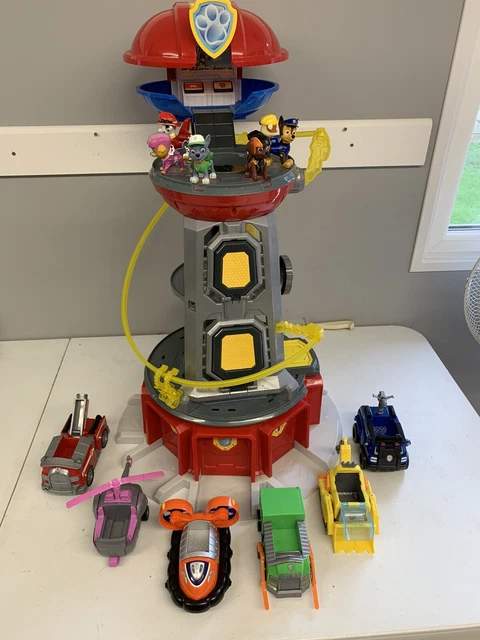 PAW PATROL MIGHTY Pups Lookout Tower with Characters And Vehicles EUR ...