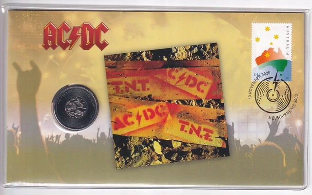 AUSTRALIA PNC COVER: 2021 20 Cent Ac/Dc Tnt Coin... EUR 18,18 - PicClick IT