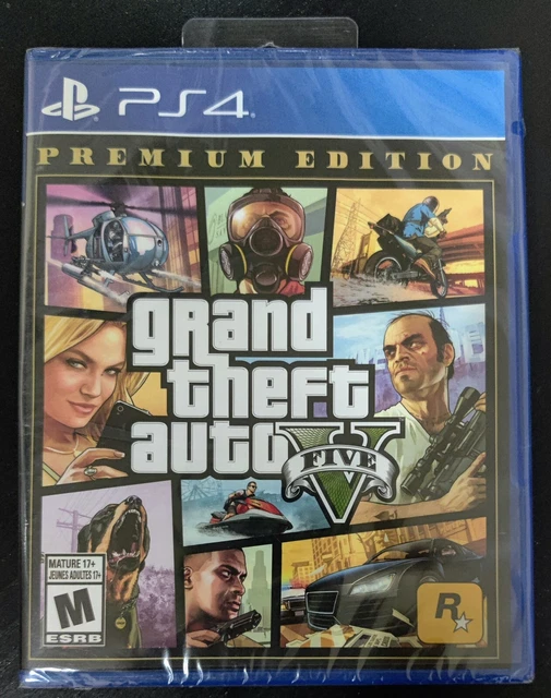 GRAND THEFT AUTO V - Premium Edition - PlayStation 4, PS4, BRAND NEW ...