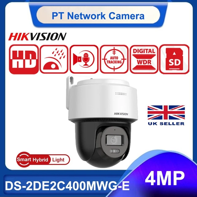 HIKVISION 4MP PT IP Camera DS-2DE2C400MWG-E Smart Hybrid Light 2-Way ...