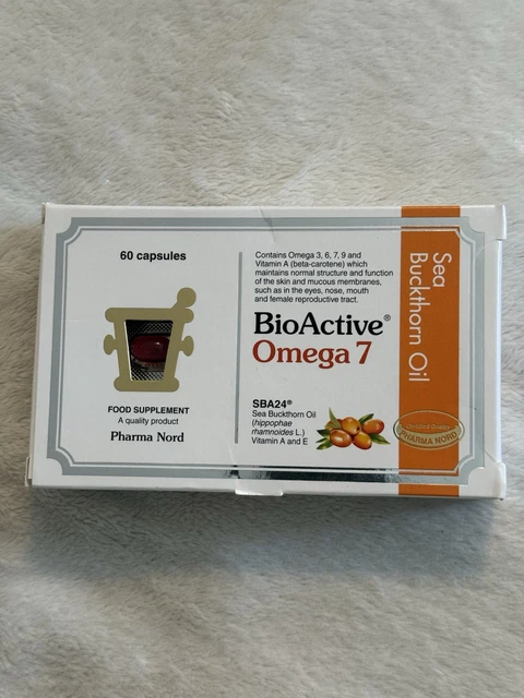 PHARMA NORD BIOACTIVE Omega 7 Sea Buckthorn Oil Capsule £15.28 ...