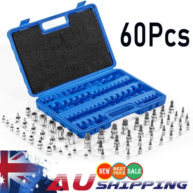 60PCS MASTER TORX Bit Socket External Torx Socket Set | S2 and Cr-V Steel NEW $44.49 - PicClick AU