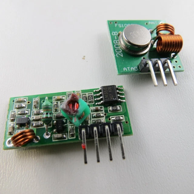 433MHZ RF TRANSMITTER Receiver Transmitter Receiver Module Arduino ...