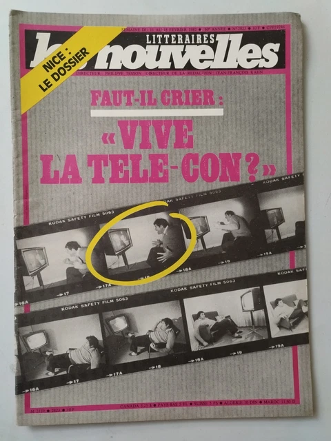 LES NOUVELLES LITTÉRAIRES du 11/02/1982; "Vive la télé-con"/ G. Lanvin ...