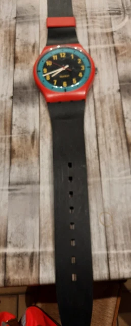 VINTAGE BIG ADVERTISING Watch Swatch Maxi 1987 £84.49 - PicClick UK