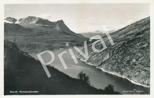 FOTO PK WKII Unternehmen Weserübung Narvik Rombeksfjorden Norway A1.82 ... FOTO PK WKII Unternehmen Weserübung Narvik Rombeksfjorden Norway A1.82 ...