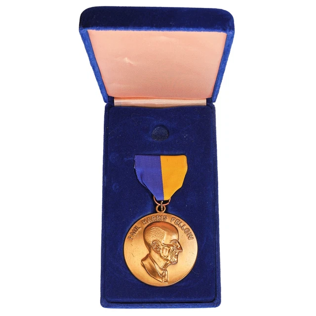 USA - MÉDAILLE Paul Harris Fellow - Rotary club - bronze - avec écrin d ...