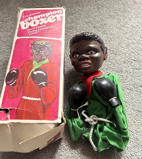 VERY RARE VINTAGE Collectible Champion Boxer Hand Puppet In Original ...