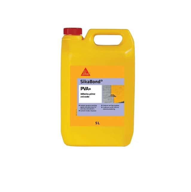 4X 5L SIKA Bond Pva+ Pva Primer Sealer Admixture Adhesive Plaster 5Ltr ...