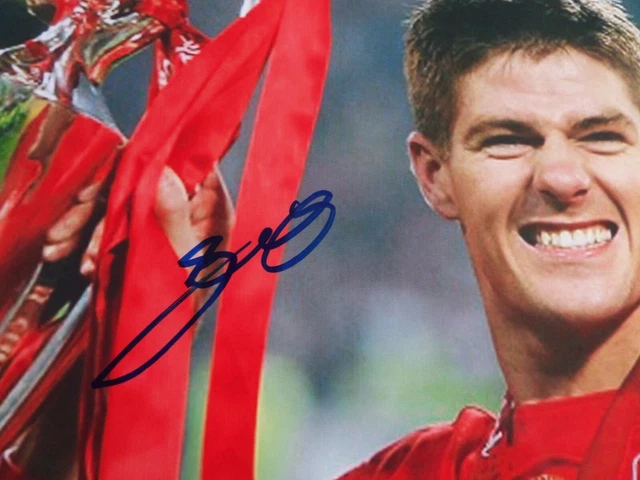 STEVEN GERRARD LIVERPOOL, Autographed A4 Photograph. £99.99 - PicClick UK