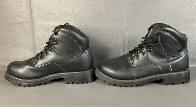 BRAHMA OIL RESISTANT Sole Work Boots Wide Black Men's Size 8.5W ( Not ...