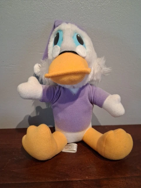 VINTAGE MICKEYS CHRISTMAS Carol Scrooge McDuck in Pajamas Plush Stuffed ...