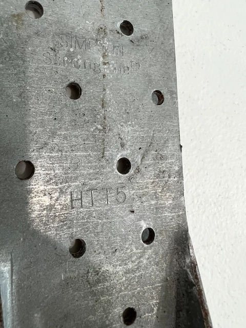 SIMPSON STRONG TIE Hold Down Tension Tie 11 Gauge 1-3/4" HTT5 £31.74 ...