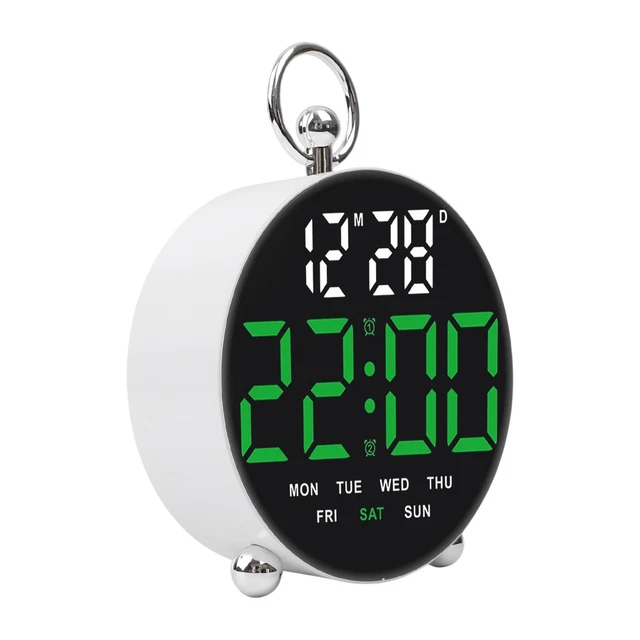 DIGITALER WECKER MIT Temperatur- und Datumsanzeige und ...