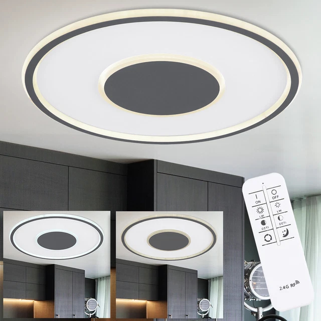 LED PLAFOND LUMINAIRE Modulable la Vie Ess Chambre Télécommande Lumière ...