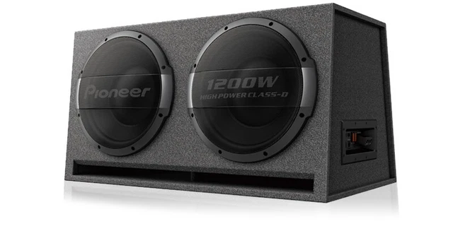 TS-WX1220AH TWIN 12" bass reflex subwoofer with built-in amplifier 3000 ...