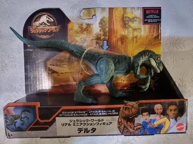 JURASSIC WORLD CAMP Cretaceous Primal Attack Savage Strike Velociraptor ...
