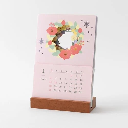 MIDORI 2026 CALENDAR Limited Edition Seasonal Desktop Calendar with ...
