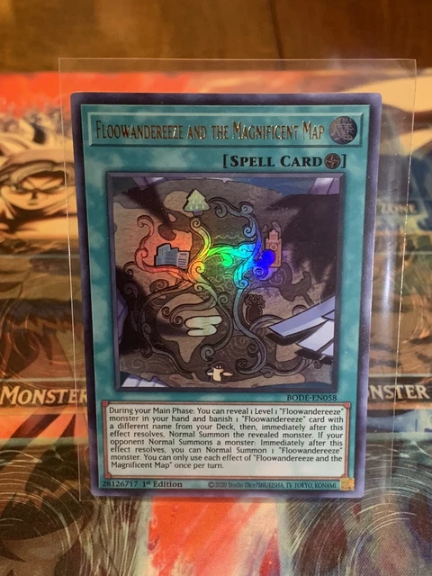YUGIOH X1 FLOOWANDEREEZE and the Magnificent Map BODE-EN058 Ultra 1ère ...