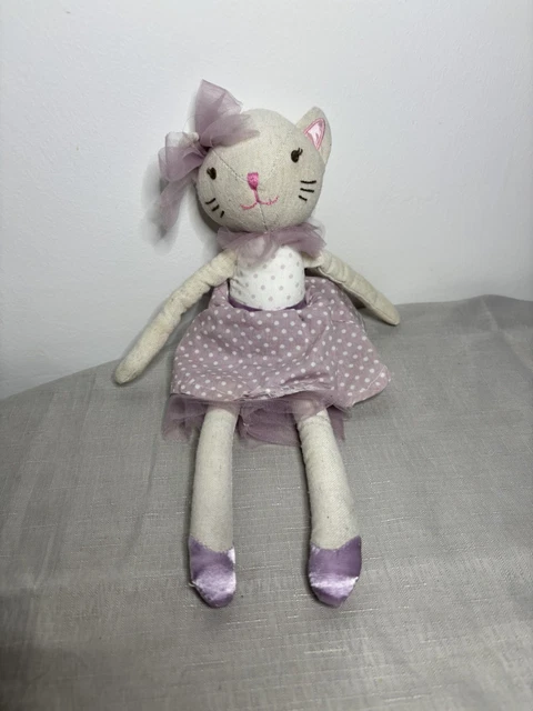 BALLERINA CAT RAG Doll 12" Orange Tree Kids Soft Toy Comforter £11.00 ...