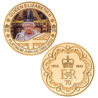 QUEEN ELIZABETH II 1952-2022 70th Platinum Jubilee Commemorative Coin ...