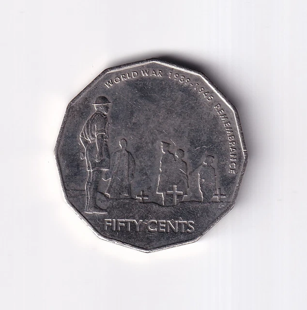 AUSTRALIAN: 2005 50 Cent World War 1939 - 1945 Remembrance Circulated ...