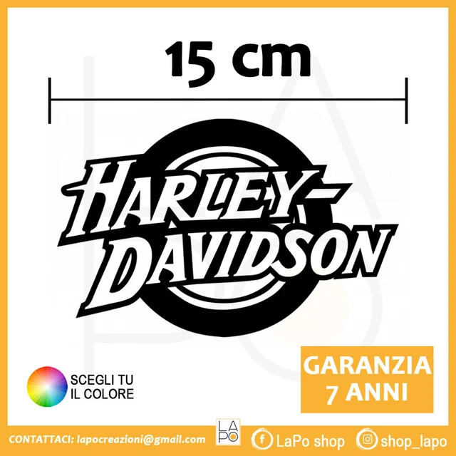 ADESIVI HARLEY DAVIDSON LOGO serbatoio custom bike stickers moto ...