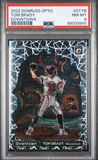 2022 DONRUSS TOM Brady Downtown #DT-TB PSA 8 EUR 343,58 - PicClick FR
