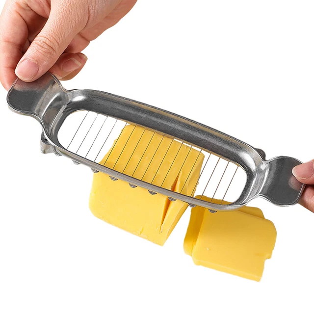 STAINLESS STEEL BUTTER Slicer Cheese Cube Cutter Kitchen Tool £10.19 ...