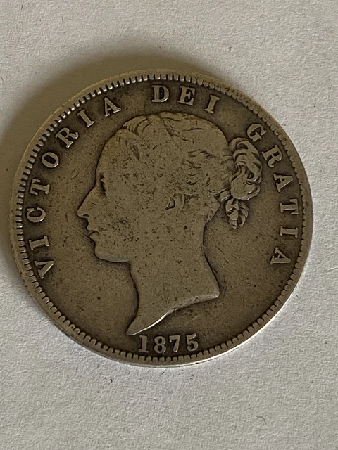 1875 BRITISH QUEEN Victoria Silver Half Crown Coin 13.77 Grams. £20.00 ...