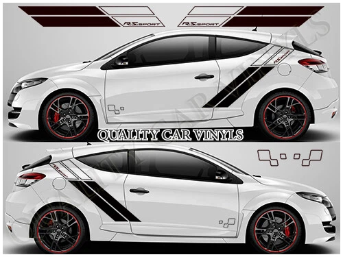 RENAULT MEGANE TROPHY racing stripes rs mk3 vinyl graphics decals ...