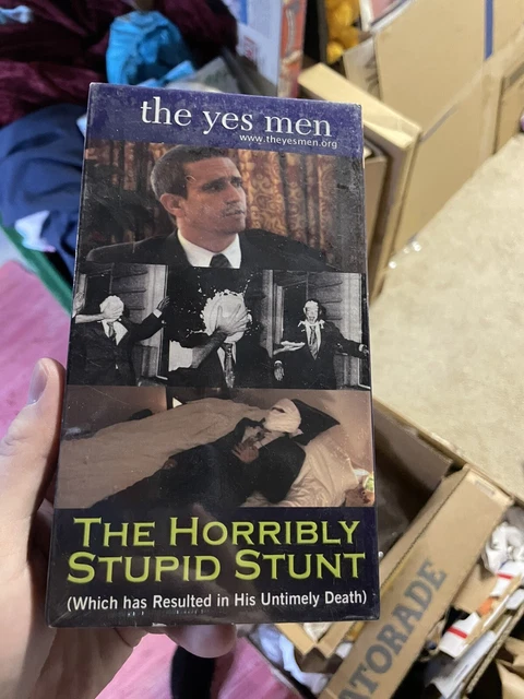 THE YES MEN The Horribly Stupid Stunt VHS Rare SOV Found Footage Weird Horror £185.13 - PicClick UK