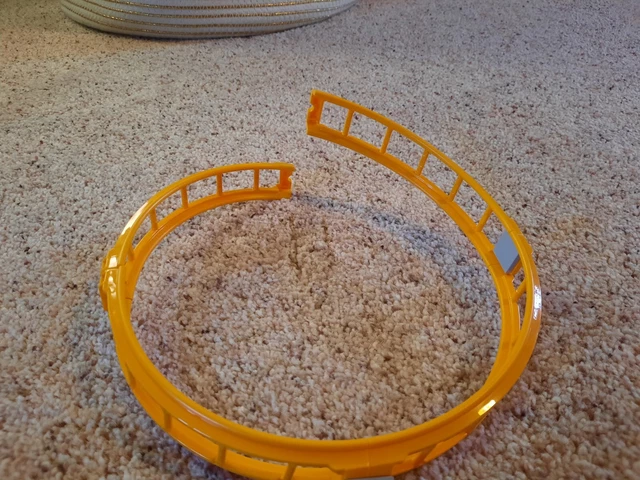LEGO TRAIN TRACK Roller Coaster Rail Curve 90 degre Lot of 2 Bright ...
