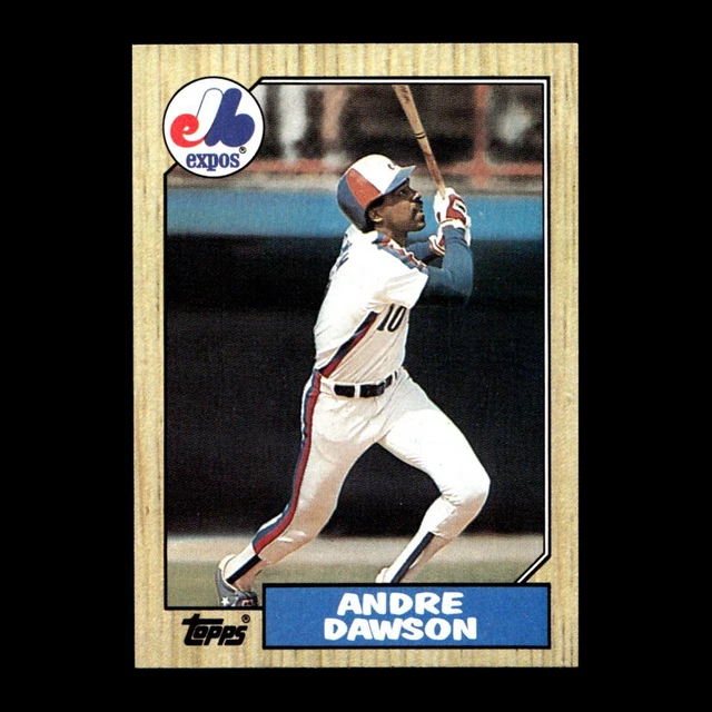 ENSEMBLE ANDRE DAWSON 1987 Topps Montréal Expos #345 Break R306 EUR 1 ...