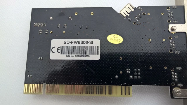 APOLLO 4-PORT PCI Firewire Adapter Expansion Card SD-FW6306-3I VT6306 £ ...