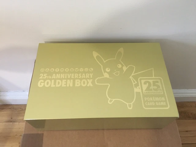 NEW POKEMON JAPANESE 25th Anniversary Golden Box Pikachu Free Post £349 ...