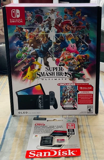 NINTENDO SWITCH OLED Super Smash Bros. Ultimate Bundle with 1.5TB ...