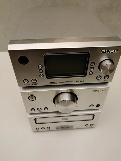 PURE DIGITAL RADIO DMX60 DAB FM CD MP3 Micro System £99.00 - PicClick UK