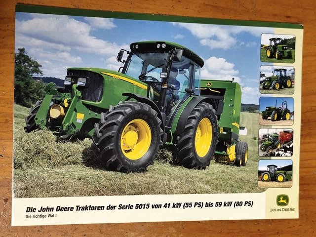 JOHN DEERE 5015 traktor prospekt tractor brochure 24 EUR 24,90 - PicClick DE