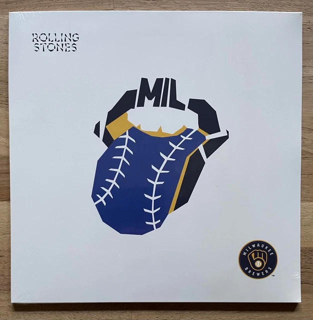 ROLLING STONES X MLB milwaukee Hackney Diamonds white vinyl limited EUR ...