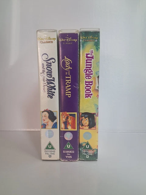 DISNEY VHS BUNDLE X3 £8.12 - PicClick UK