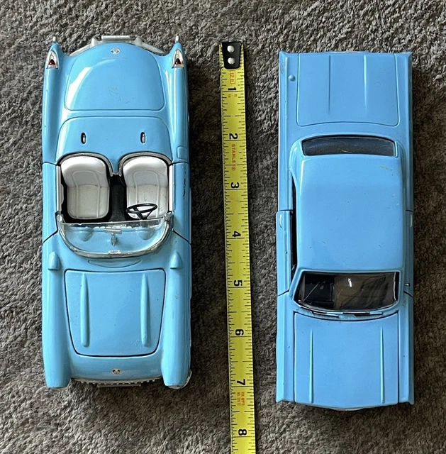 1957 CHEVROLET CORVETTE & 1963 Chevrolet Impala SS 1:24 Baby Blue ...