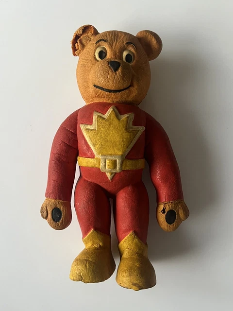 RARE 1980S VINTAGE Bendy Toy Superted Super Ted Figure In Foam Rubber ...